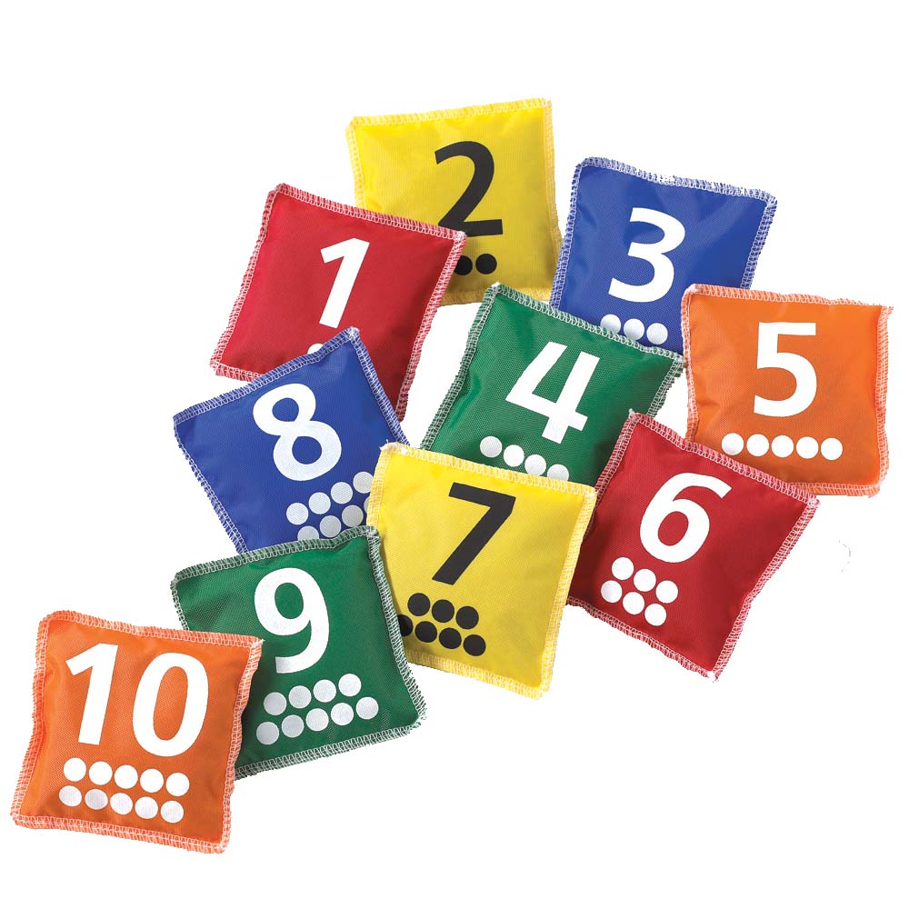 Number Bean Bags 10 Piece